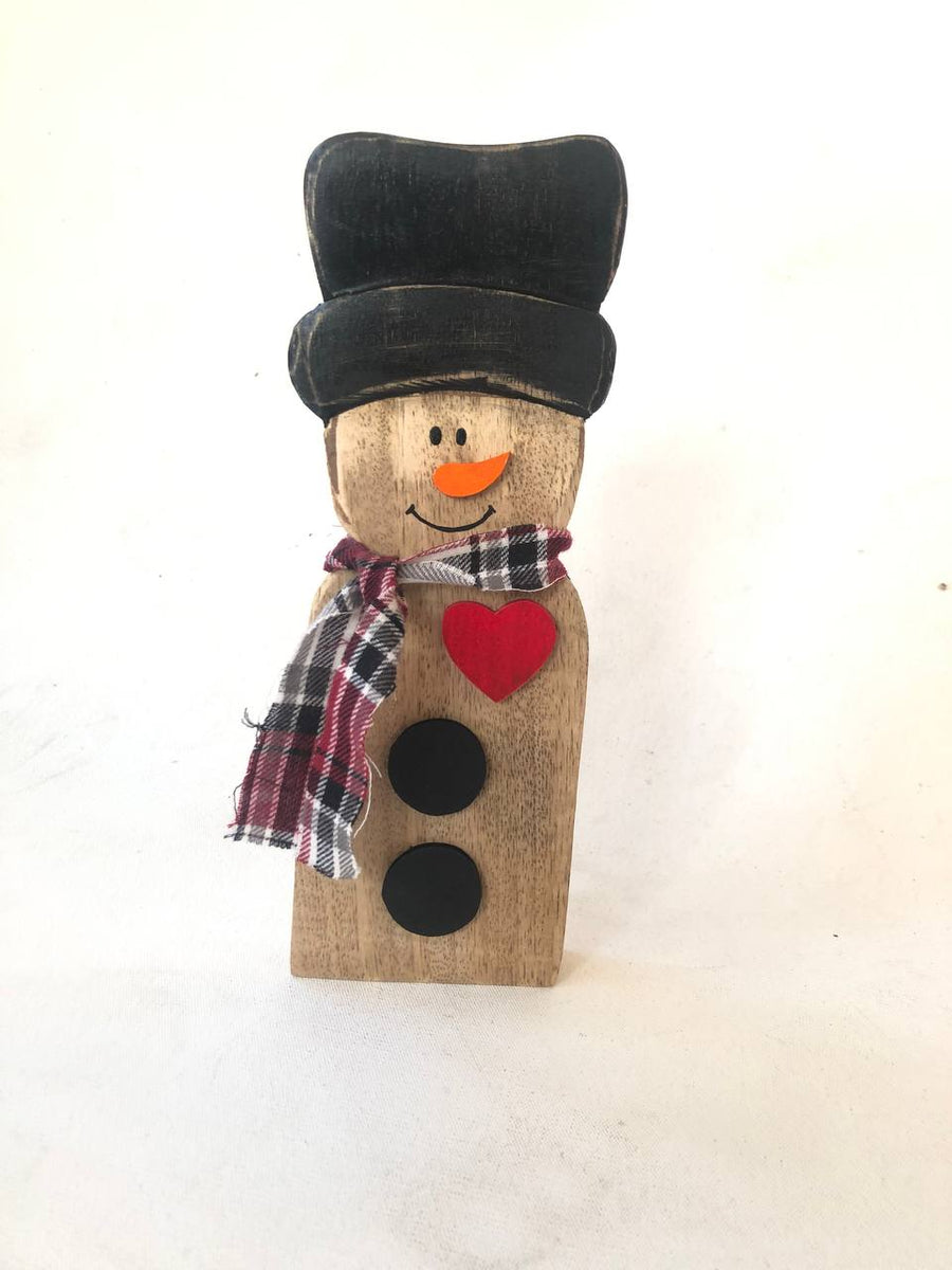Wood Snowman Standee – thewoodpeckerstore.in